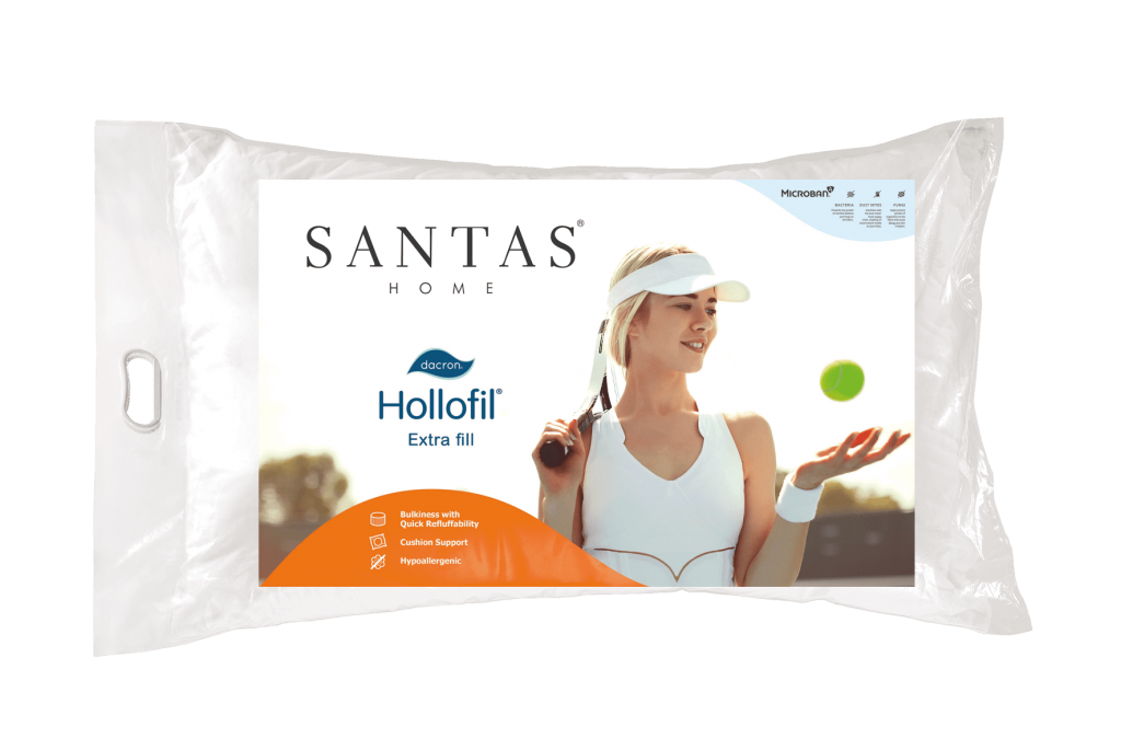 Dacron Hollofil - Cushion firm extra fill pillow - SANTAS