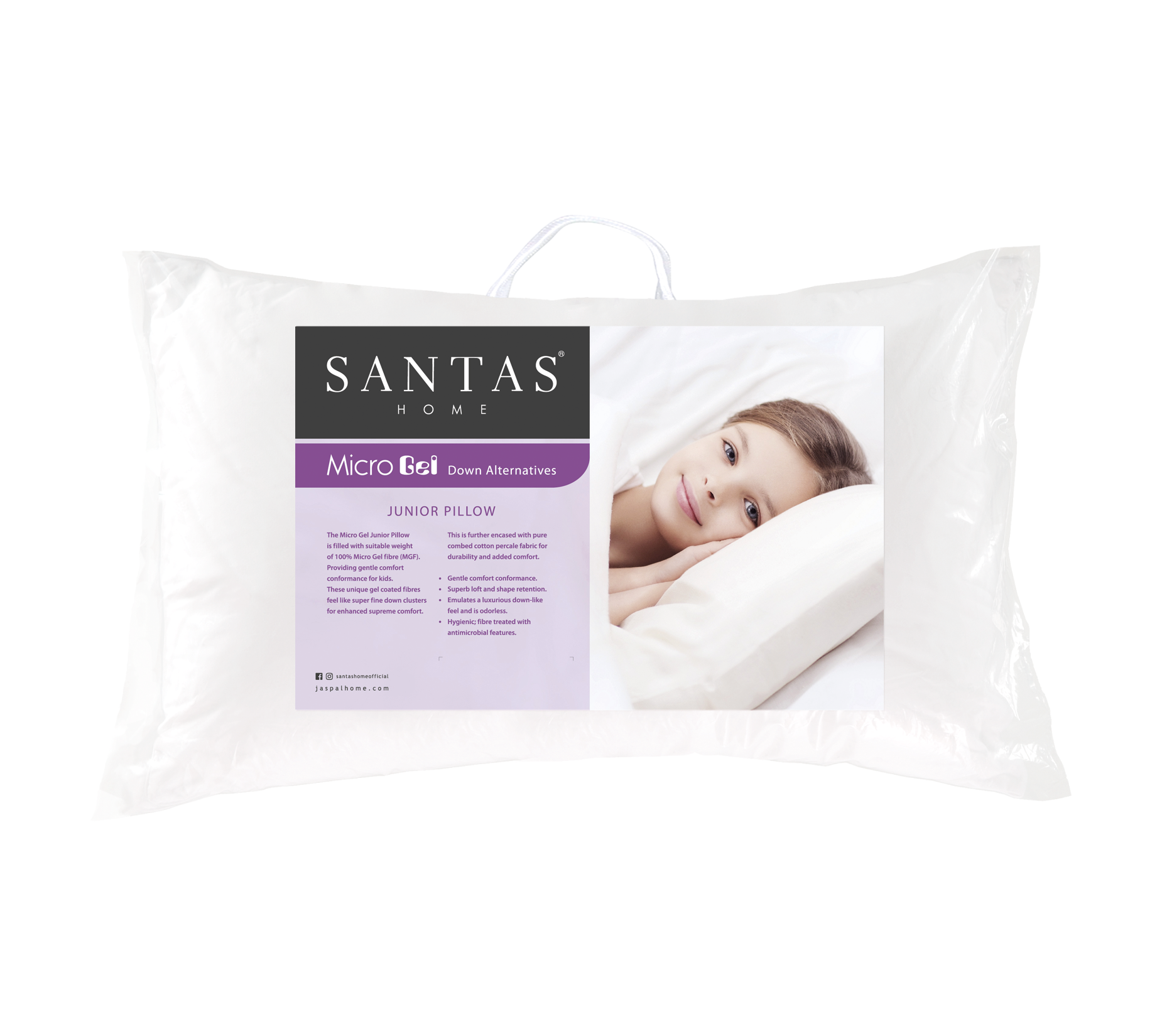 Micro Gel Junior Pillow - SANTAS